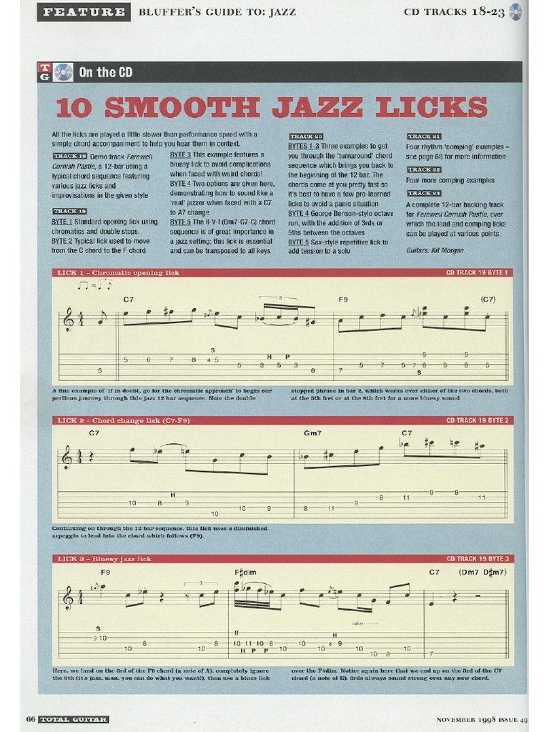 10 Smooth Jazz Licks | PDF
