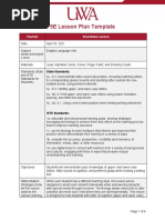 CDC Mini Lesson - Lesson Plan | PDF