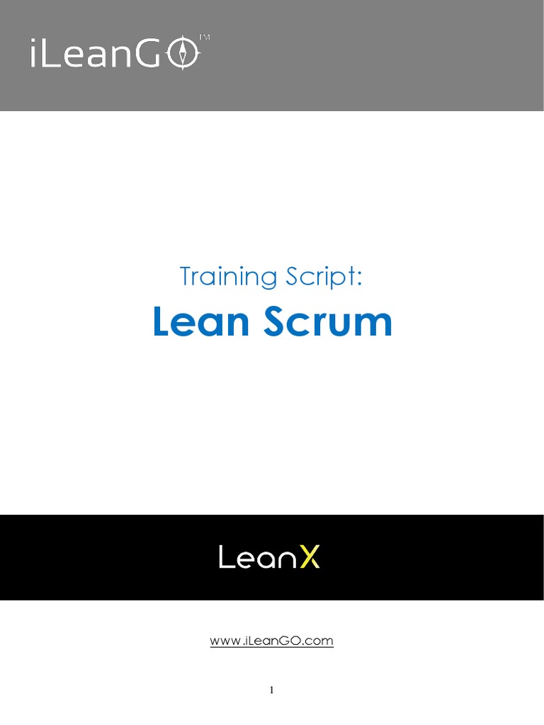 Lean Scrum: Training Script | PDF | Scrum (Software Development ...