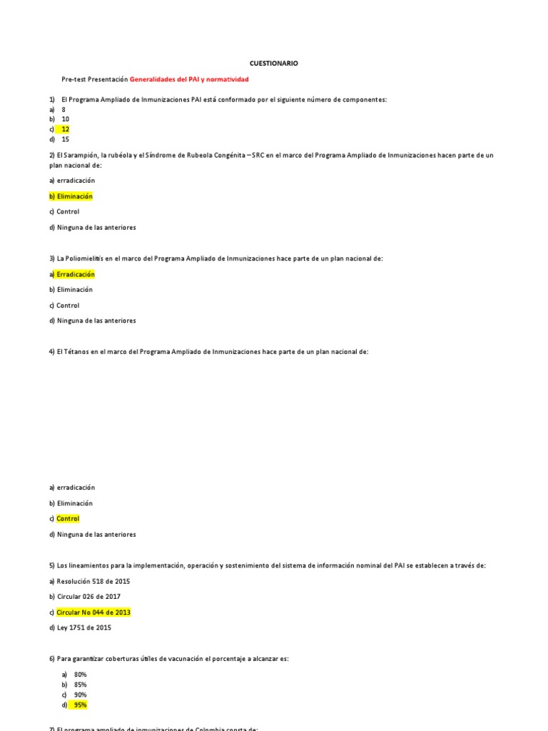 1 PRETEST y POS TEST | PDF | Vacunas | Ensayo clínico