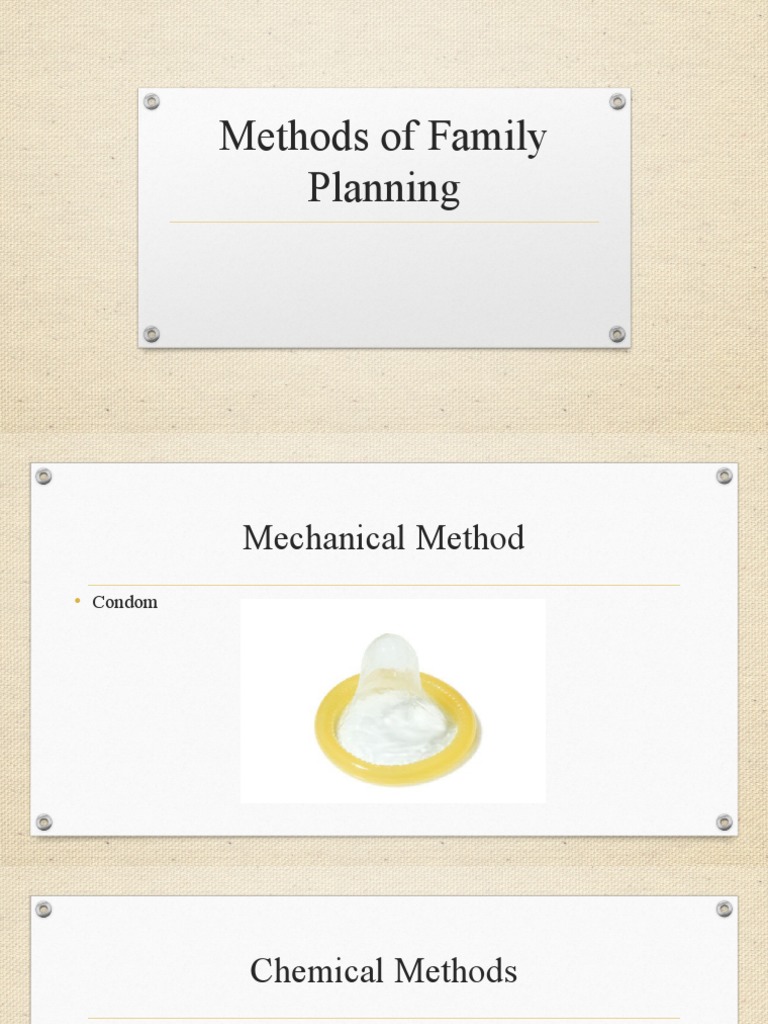 Methods of Family Planning | PDF