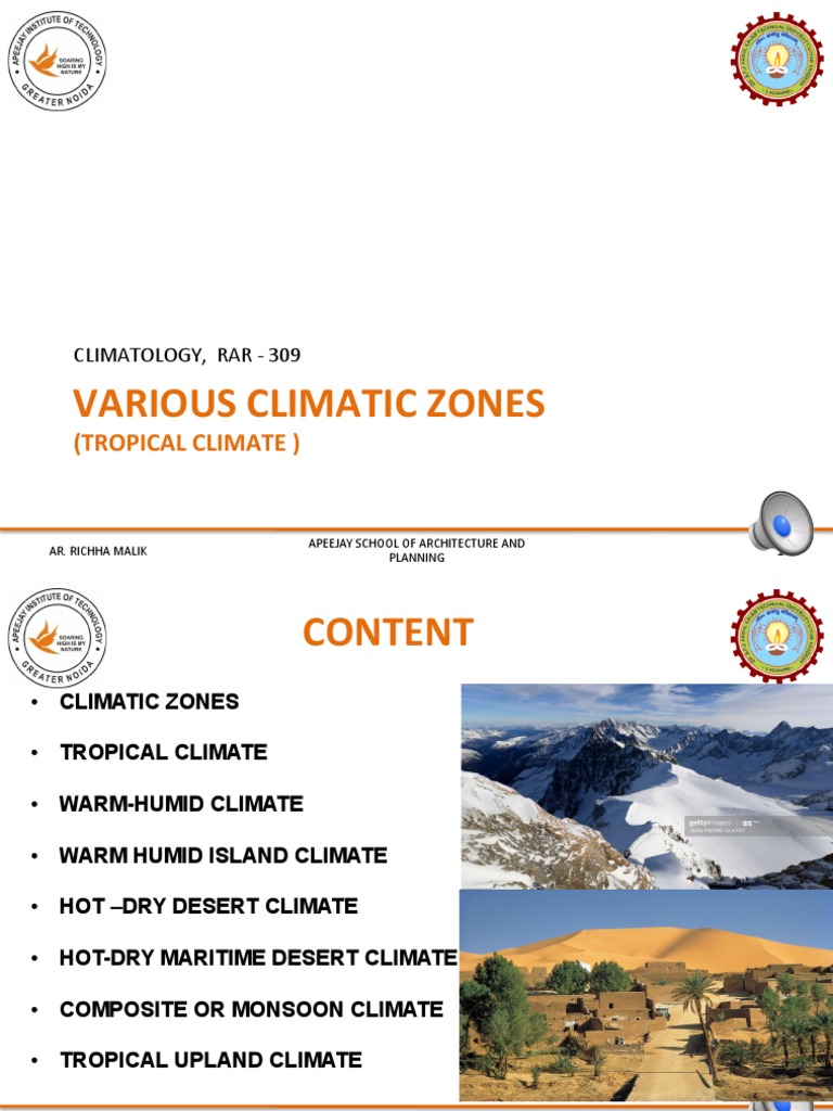 Climatic Zones and Tropical Climate: An Overview of Different Climate ...