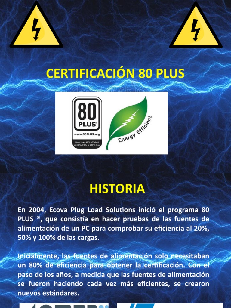 Certificación 80 Plus | PDF | Vatio | Energia electrica