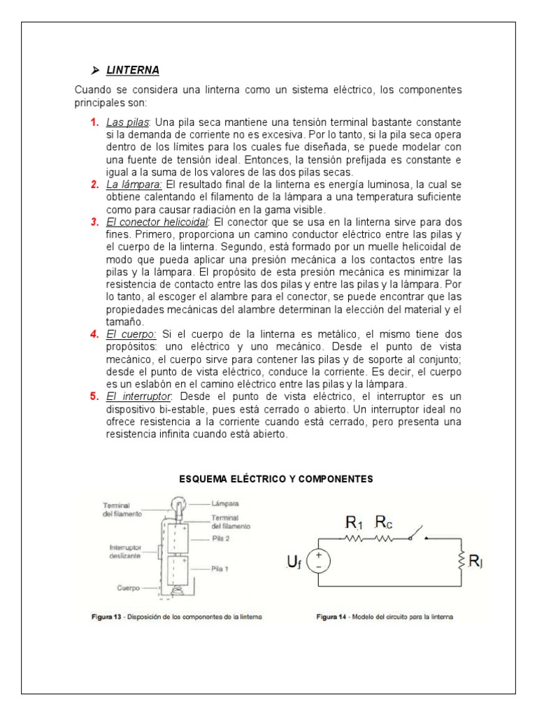 LINTERNA | PDF | Linterna | Electricidad
