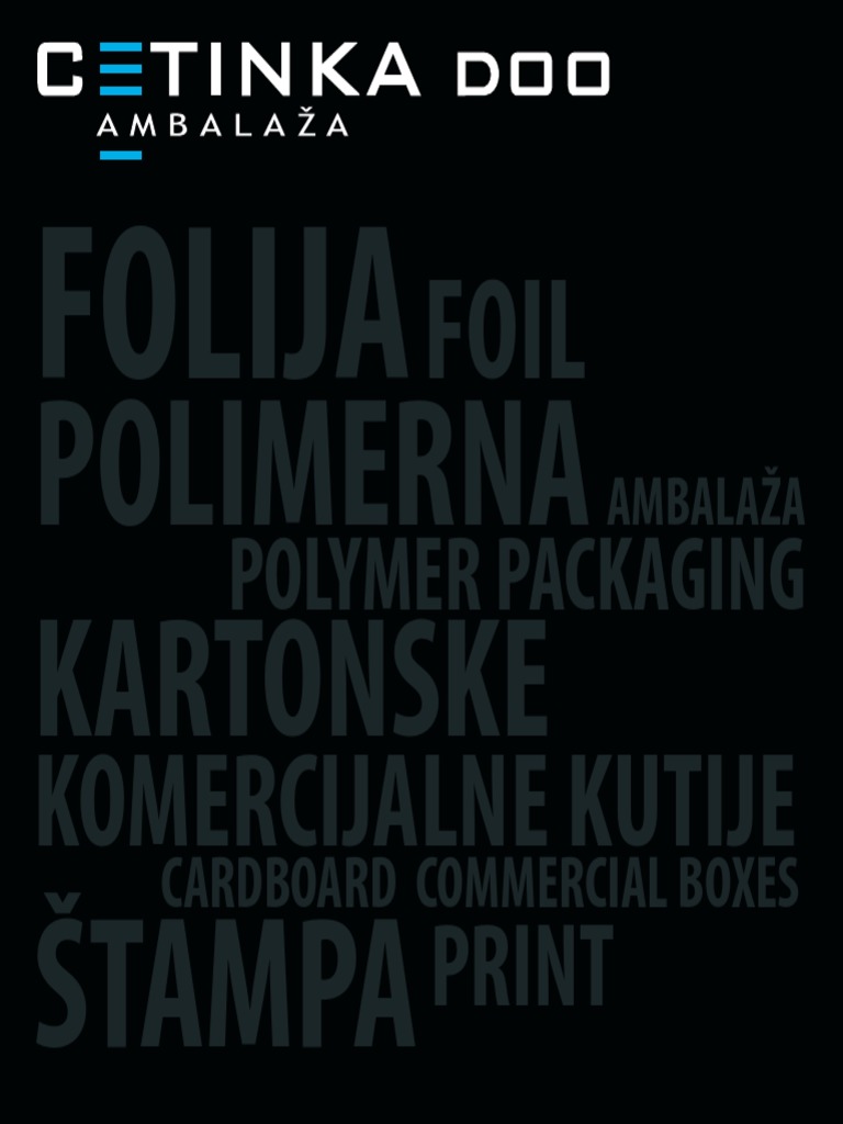 Katalog Cetinka Ambalaza | PDF