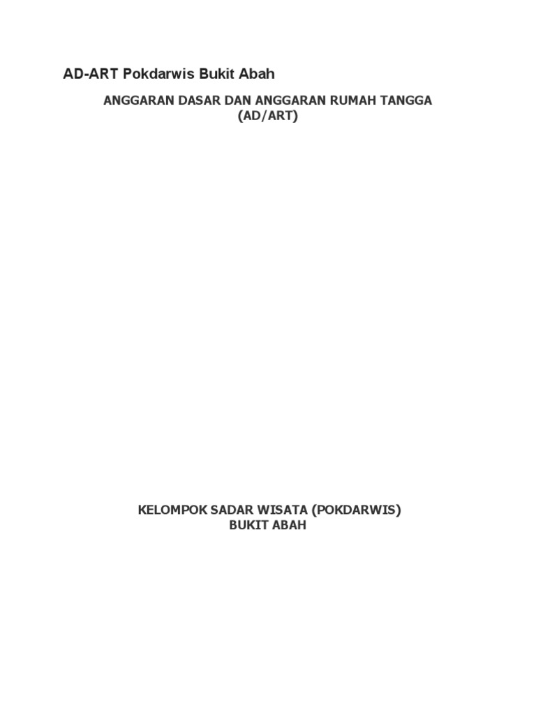 Ad-Art Pokdarwis | PDF | Agama & Spiritualitas