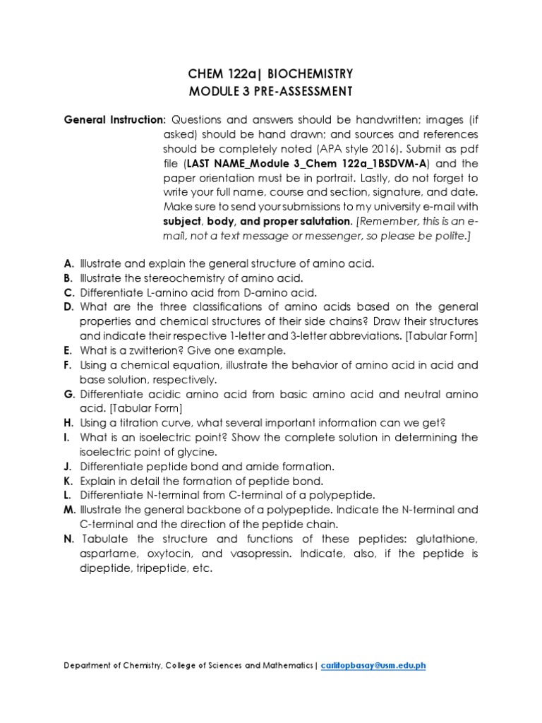 Module 3 Pre-Assessment | PDF