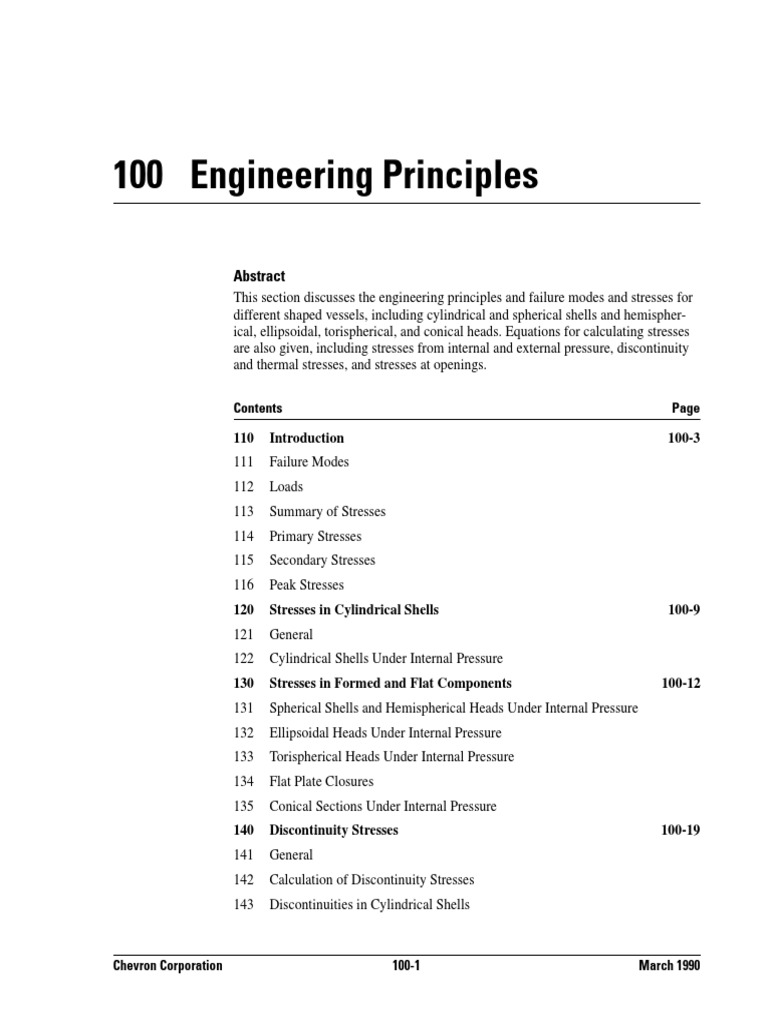 100 Engineering Principles | PDF | Stress (Mechanics) | Bending