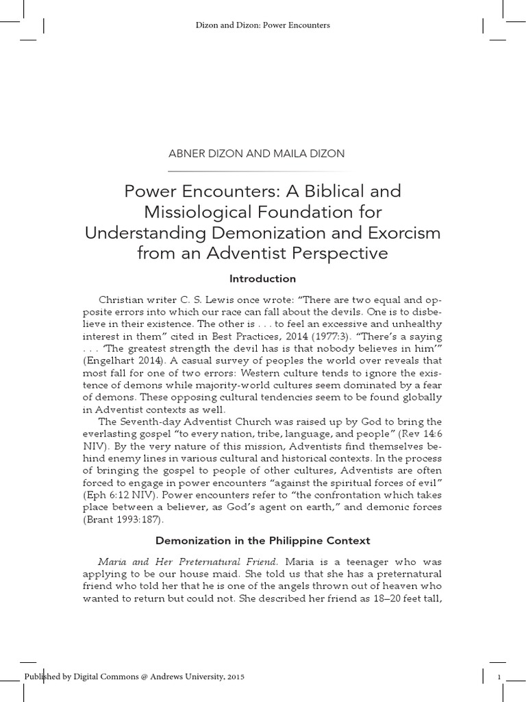 Power Encounters: A Biblical and Missiological Foundation For ...