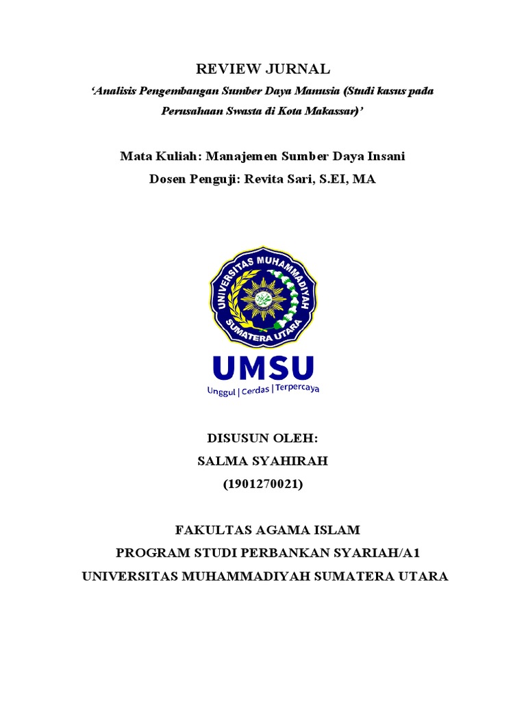 Salma-Review Jurnal MSDI | PDF | Karier & Perkembangan | Pengembangan Diri