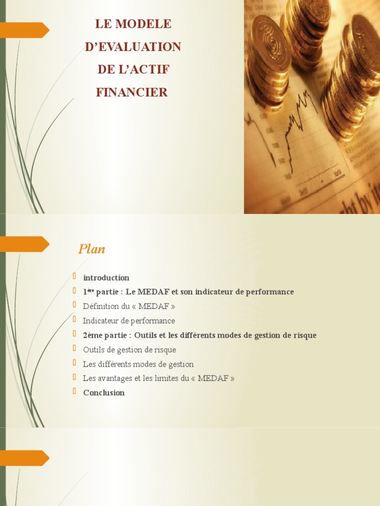 MEDAF Final | PDF | Modèle d'évaluation des actifs financiers | Risque