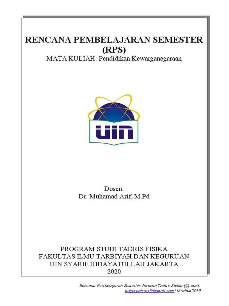 1-RPS PKN 2020-PAK ARIF | PDF