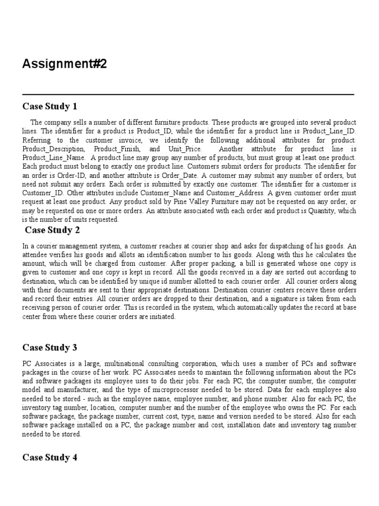 Assignment#2: Case Study 1 | PDF | Personal Computers | Computer Science