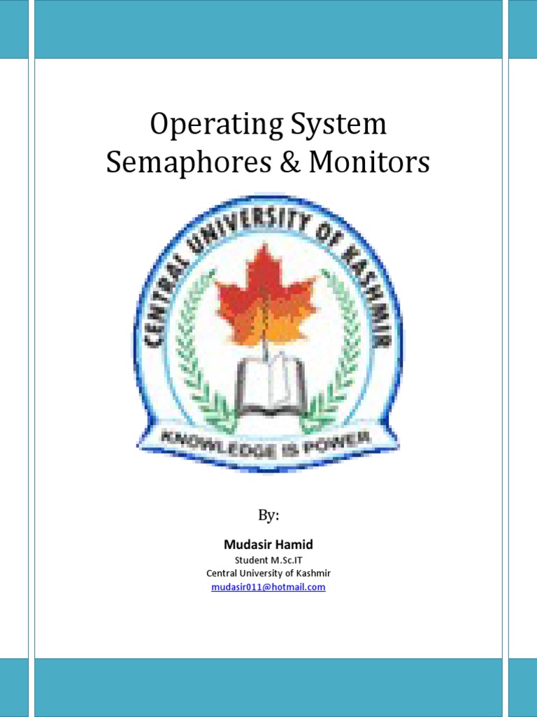 Semaphore and Monitors | PDF | Process (Computing) | Operating System Technology