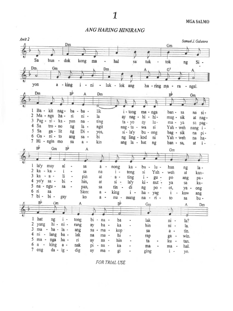 Mga Awit Sa Pagsamba 1 99 | PDF