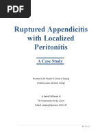 Appendicitis (Case Study) | PDF | Diseases And Disorders | Medicine