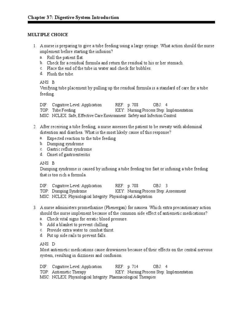 Chapter 37 - Digestive System Introduction | PDF | National Council ...