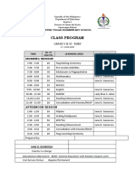 Sample of Multigrade Class Program | PDF | Learning