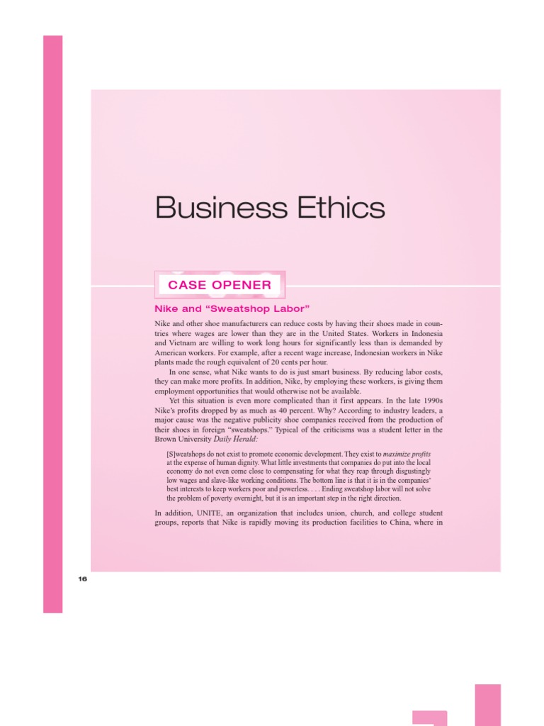 Chapter 02 | PDF | Sweatshop | Business Ethics