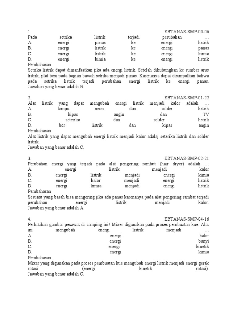 Soal Energi TKM | PDF