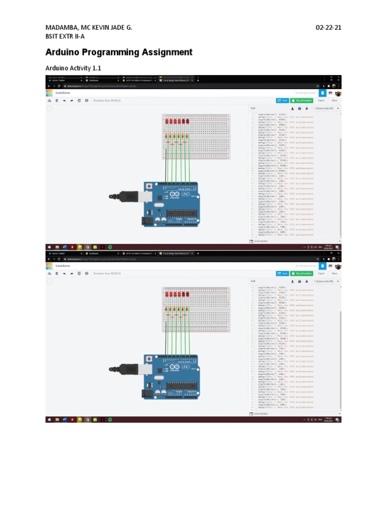 Arduino Programming Assignment | PDF