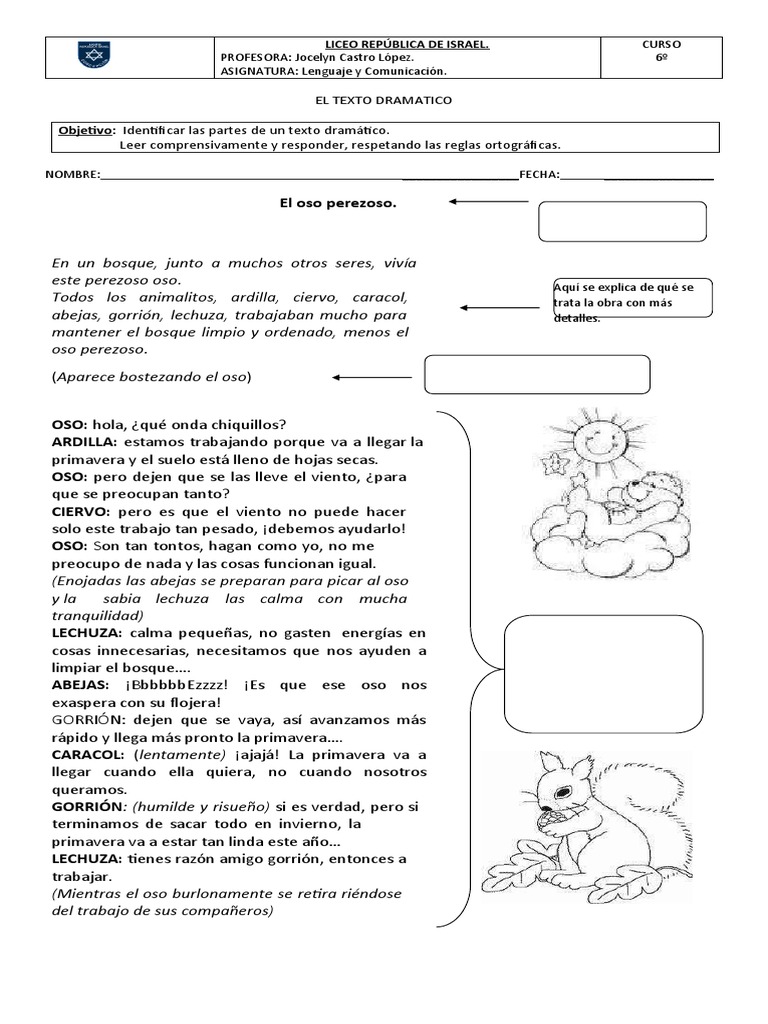 Guia Texto Dramático 1 | PDF | Poesía