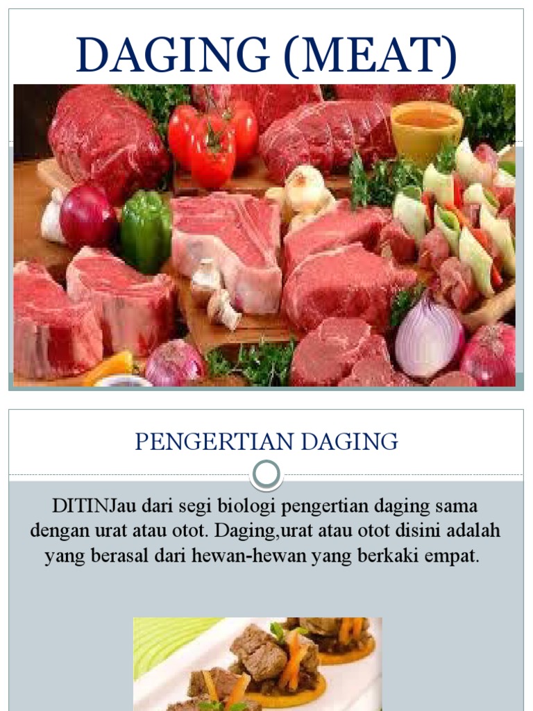 Daging (Meat) | PDF | Memasak, Makanan, & Anggur | Kesehatan Holistik