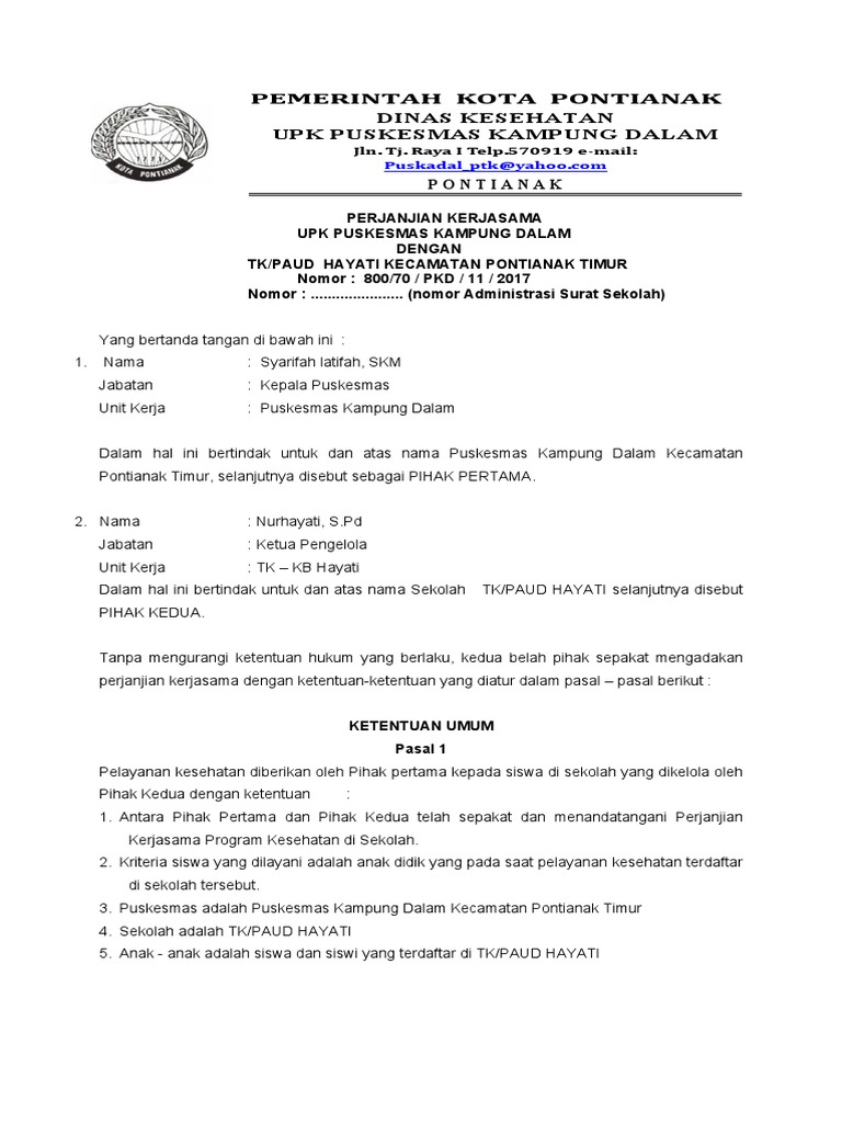 Mou TK Print | PDF | Ilmu Sosial