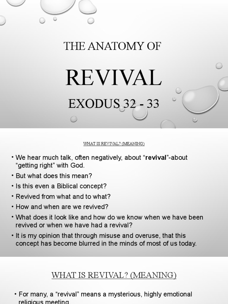 The Anatomy of Revival: Understanding the Biblical Concept of Revival ...
