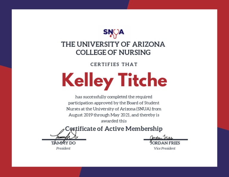 Snua Membership Certificate 20-21 | PDF