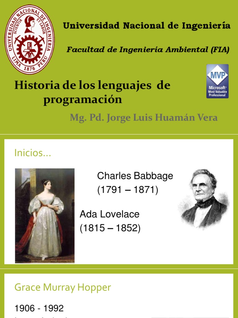 Historia Lenguaje de Programacion - 2020 | PDF | Lenguaje de ...