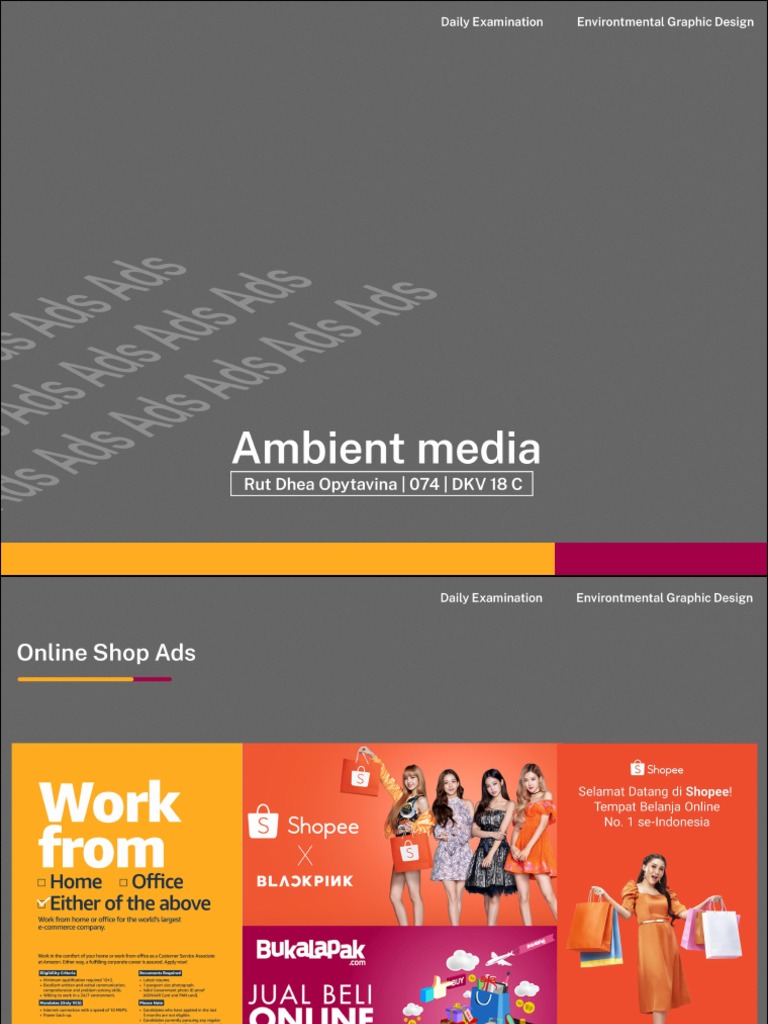 Contoh Ambient Media - DKV | PDF