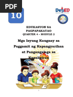 EsP 10 Modyul 5 Ikalimang Linggo Q4 2.docxdivision SLM | PDF