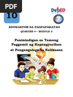 Esp 10 4TH Quarter Exam | PDF