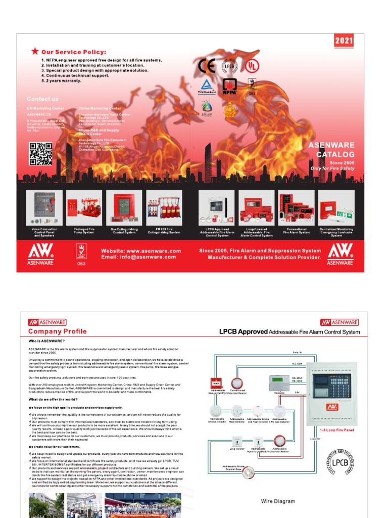 2021 Asenware Fire Alarm System Catalogue | PDF