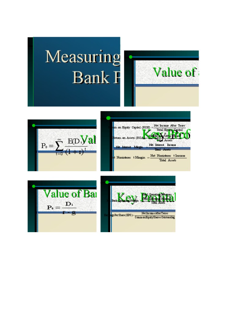 Measuring and Evaluating Bank Performance: Key Profitability Ratios in ...