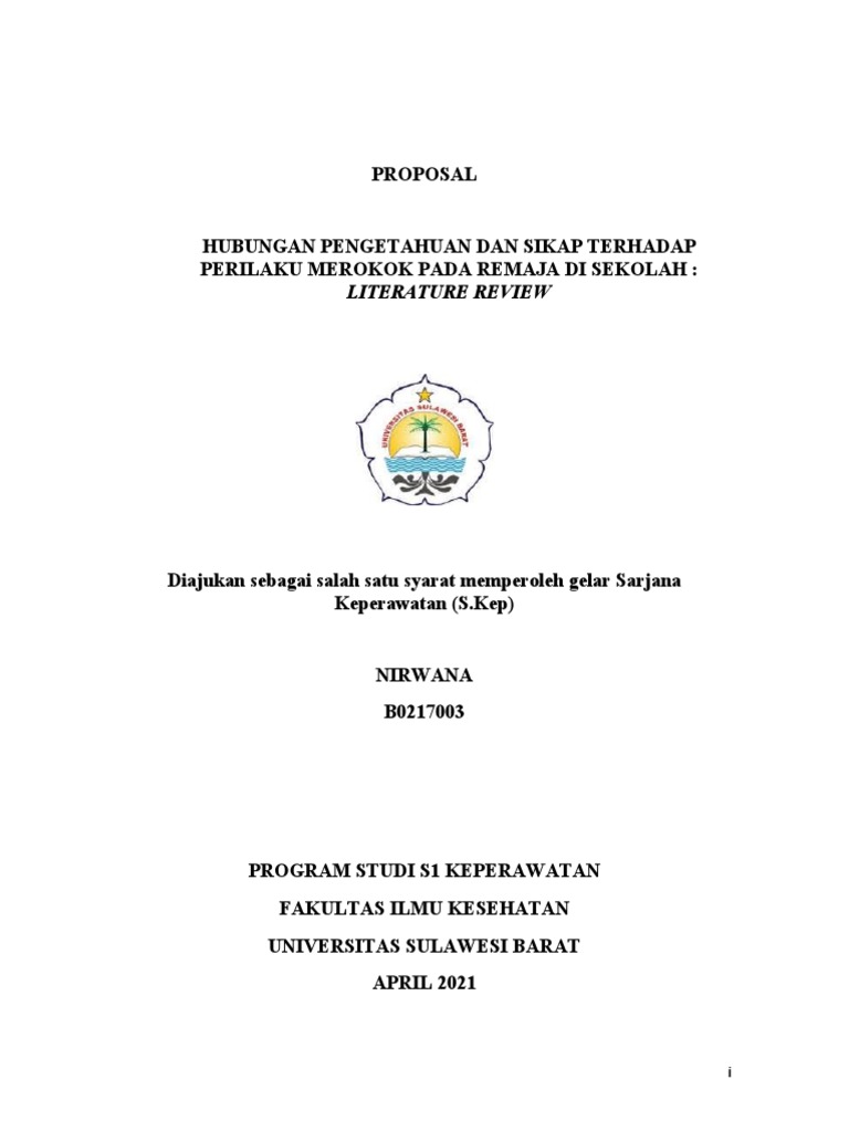 2 Proposal Lengkap (Nirwana, B0217003) | PDF