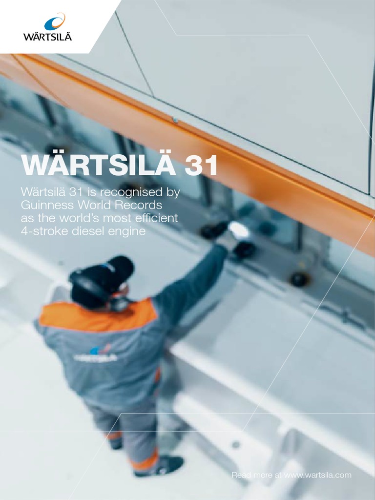 (Catalog Reciprocating Engine) WÄRTSILÄ Brochure-O-E-W31 | PDF ...