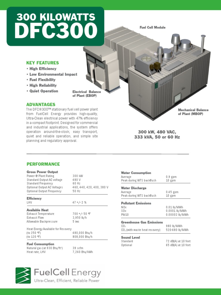 (Catalog SOFC) PID000155 - FCE - DFC300 - r1 - Hires | PDF | Fuel Cell ...