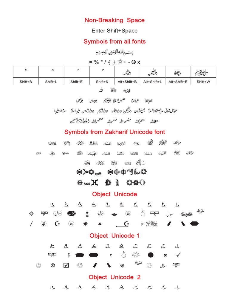 In Page Symbols | PDF