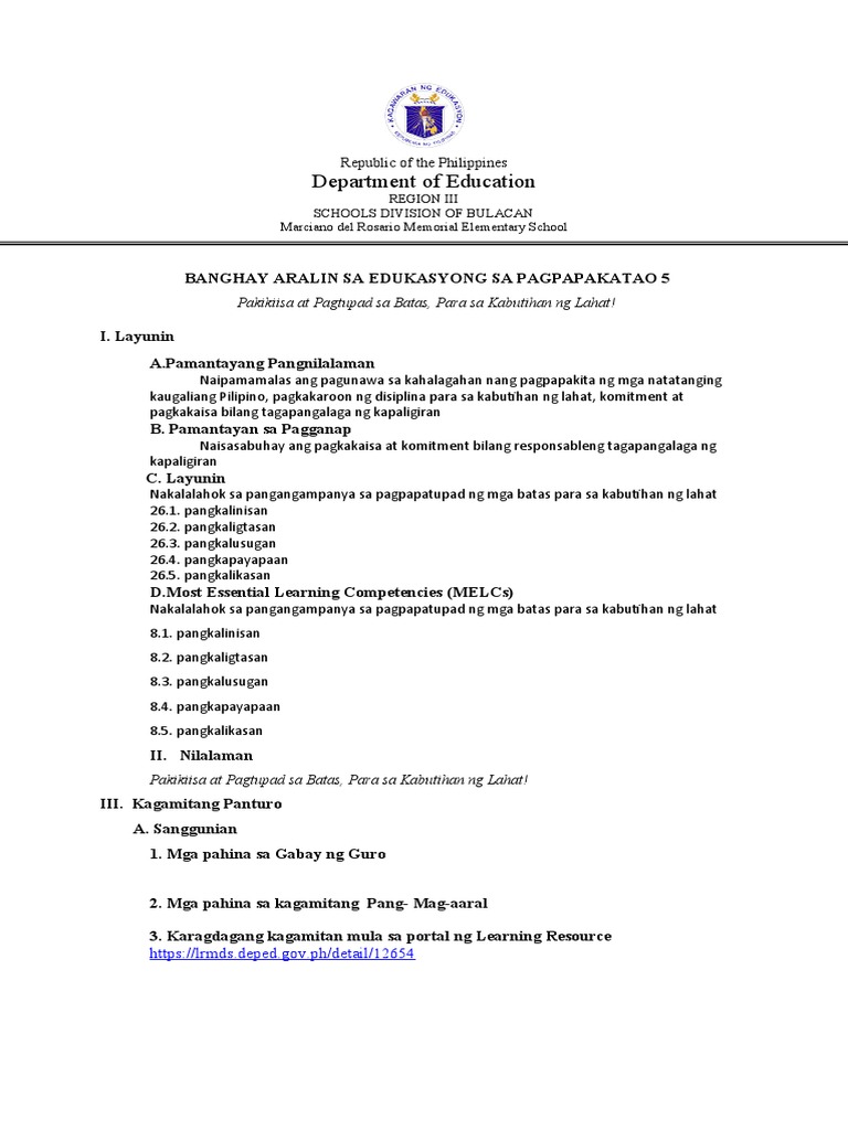 COT Semi Detailed Lesson Plan in EsP5 | PDF