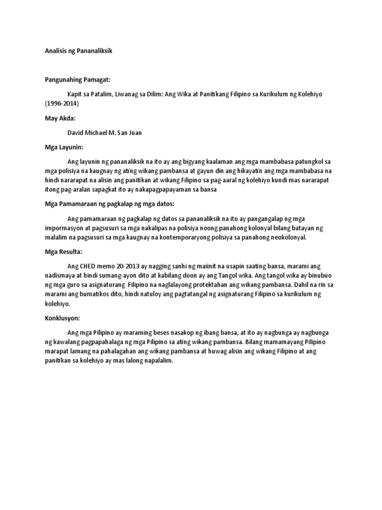 KApit Sa Patalim Research A | PDF