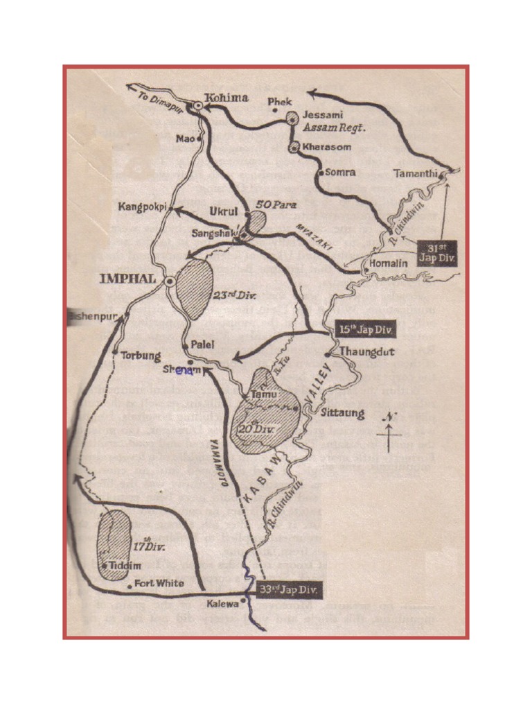 Map Imphal Kohima | PDF