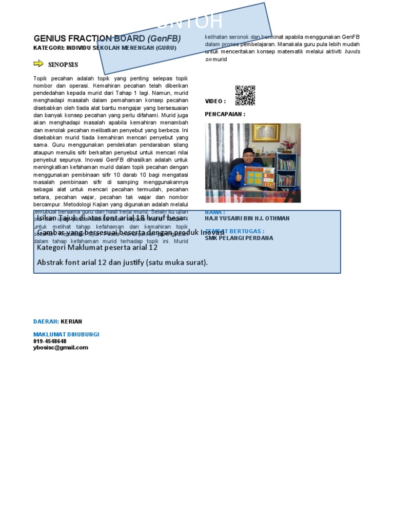 Contoh Format SINOPSIS | PDF