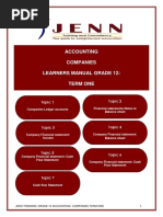 Grade 12 Accounting Learner Notes | PDF | Financial Statement | Cash ...