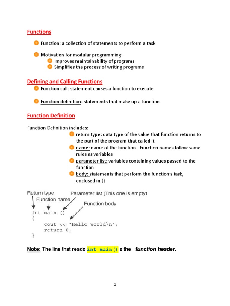 Functions | PDF | Parameter (Computer Programming) | Subroutine Functions | PDF | Parameter (Computer Programming) | Subroutine