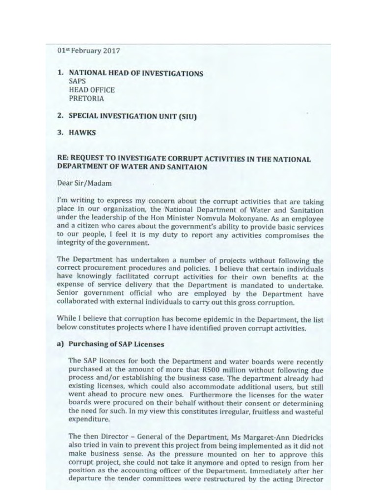 Whistleblower Complaint | PDF