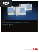 ABB Relay RET670 PDF | PDF | Input/Output | Transformer