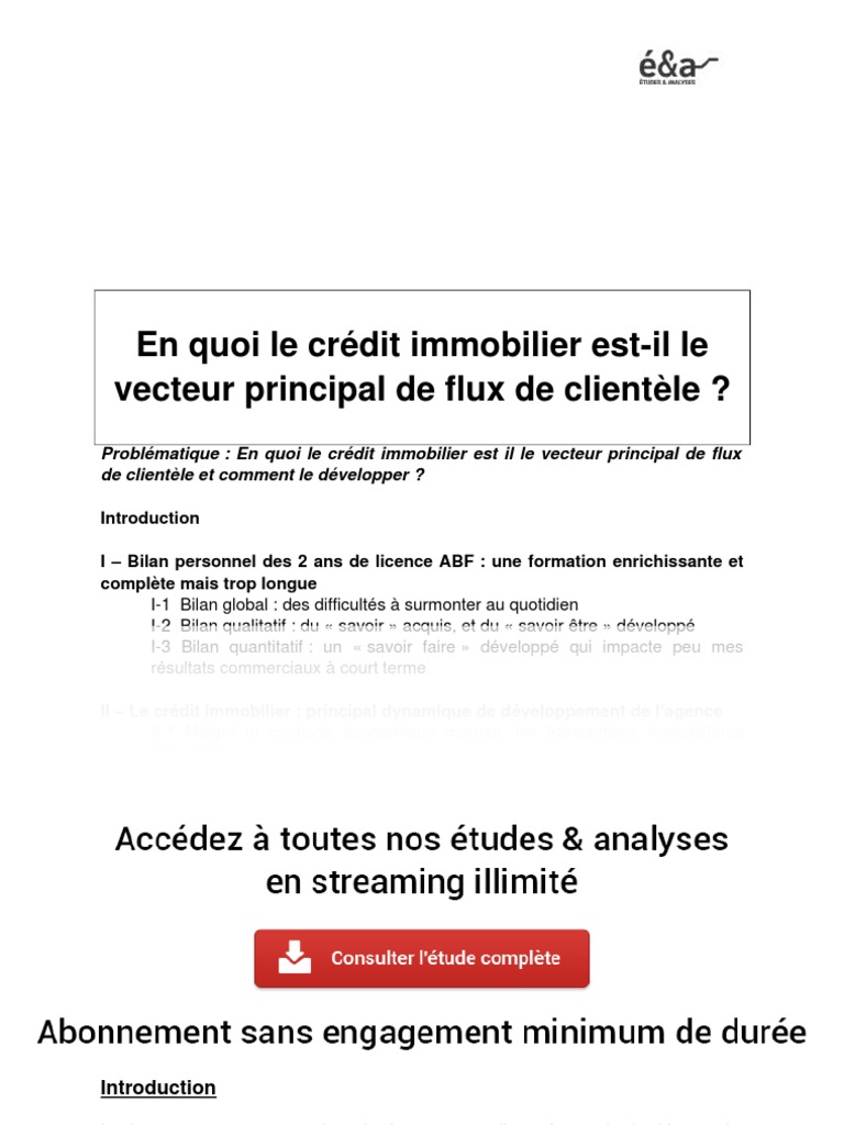 Teaser 2 | Descargar gratis PDF | Crédit | Finance et gestion monétaire