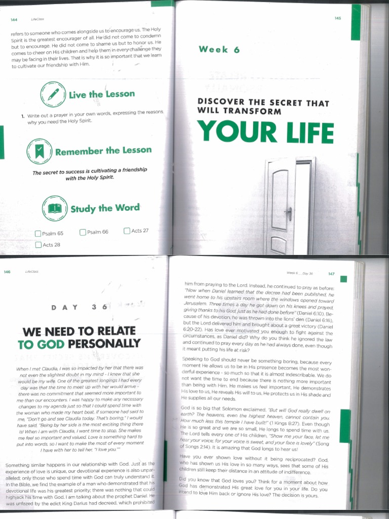 Lifeclass Week 6 | PDF